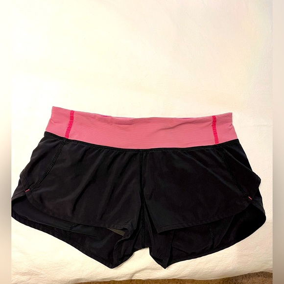 lululemon athletica | Shorts | Lulu Shorts Barley Worn Black And Purple ...